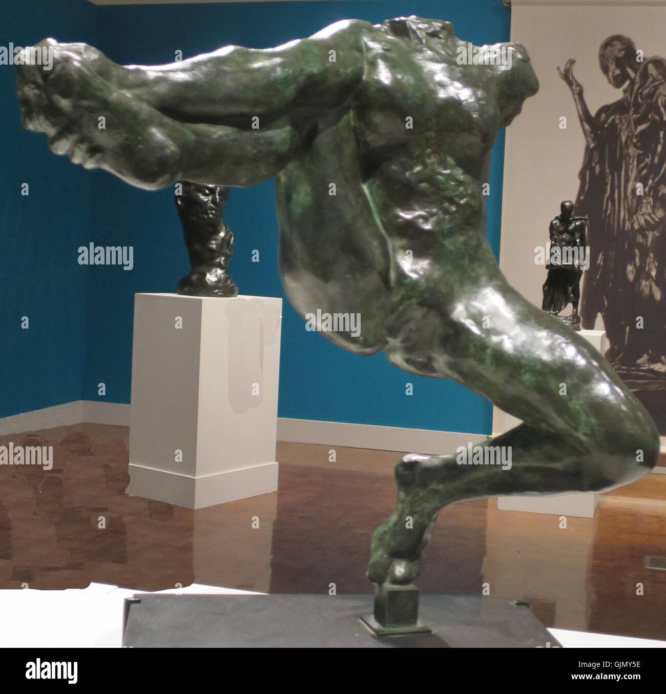 This bronze sculpture by Auguste Rodin, modeled in 1891, depicts Iris ...