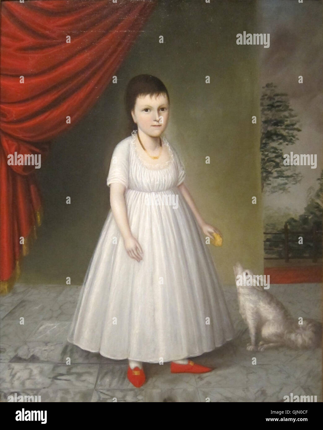 This portrait, titled 'Letitia Grace McCurdy,' was painted by Joshua ...