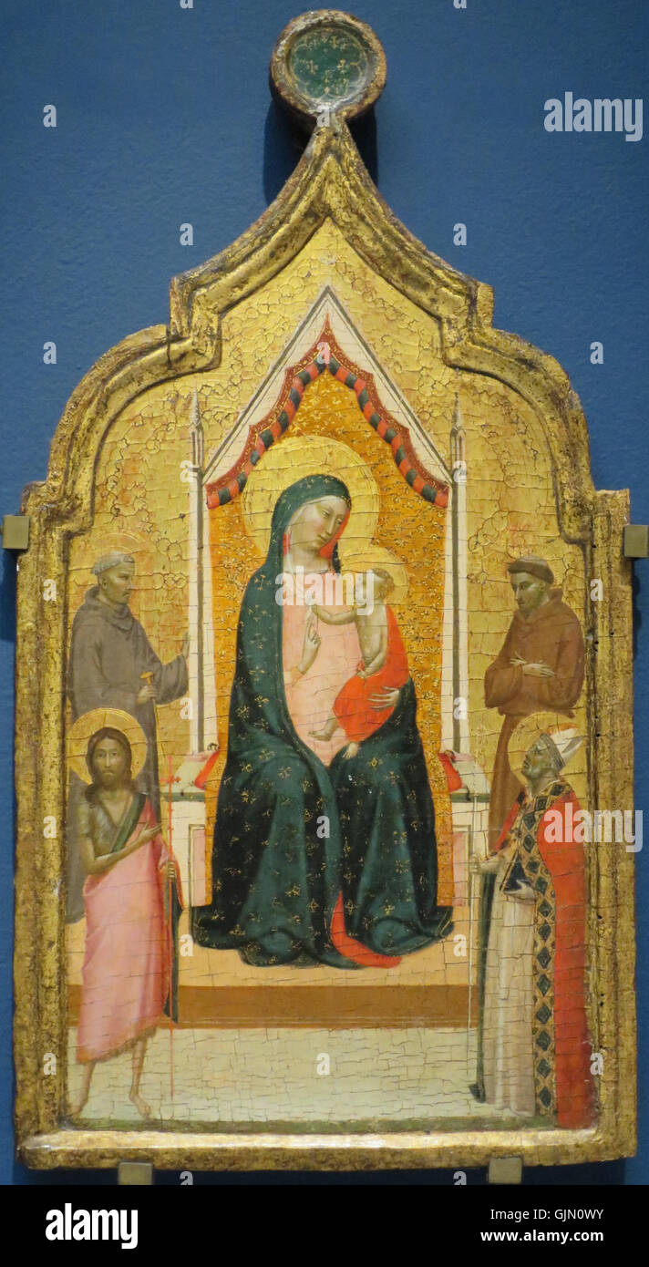 This altarpiece by Italian artist Bernardo Daddi, titled 'Madonna and ...