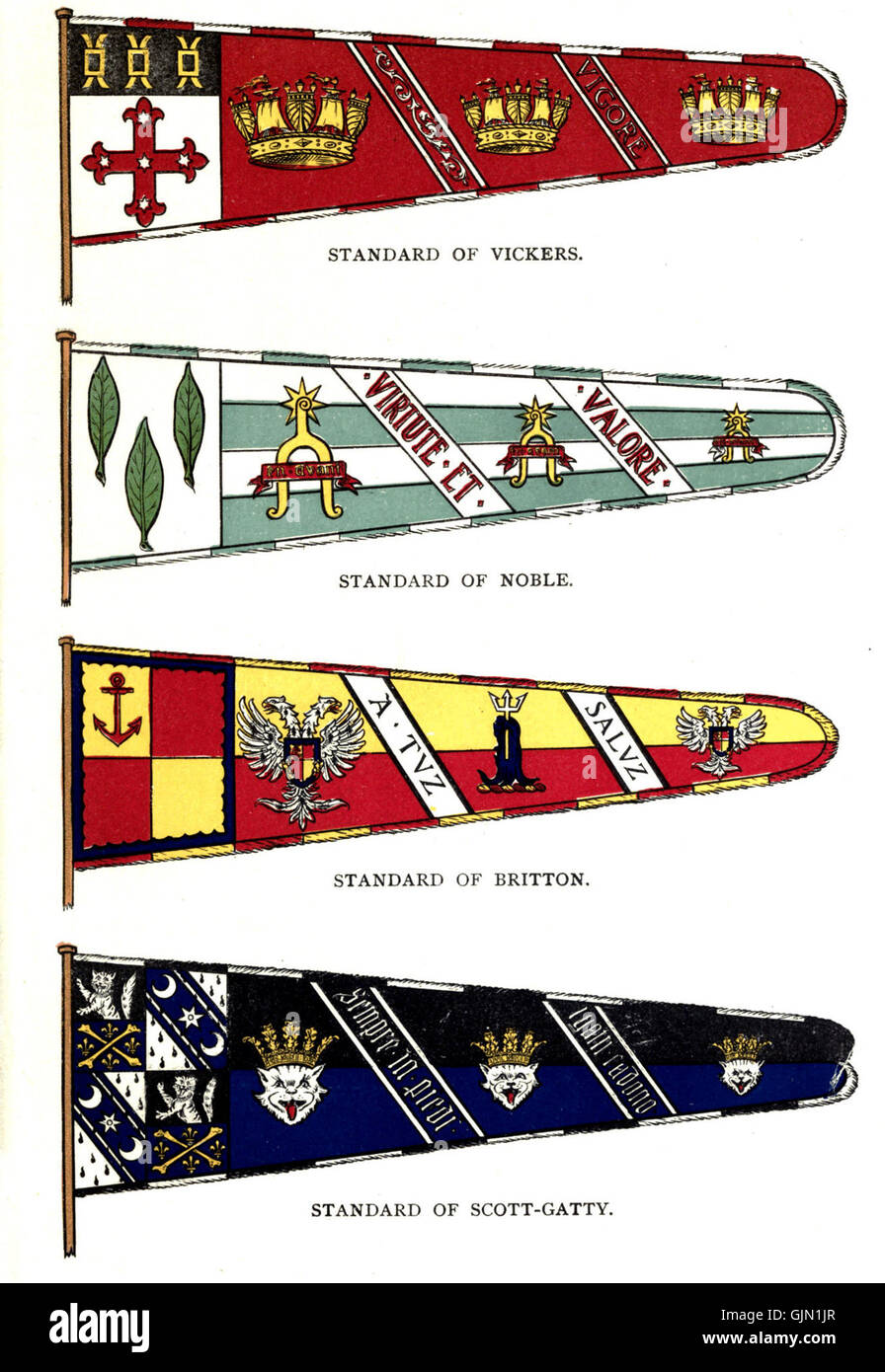 Complete Guide to Heraldry Plate8 Stock Photo - Alamy