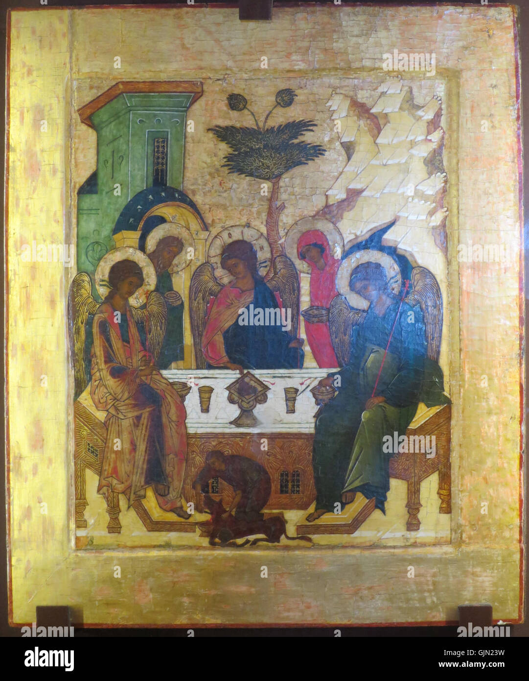 The 'Old Testament Trinity' is a significant fresco from the second ...