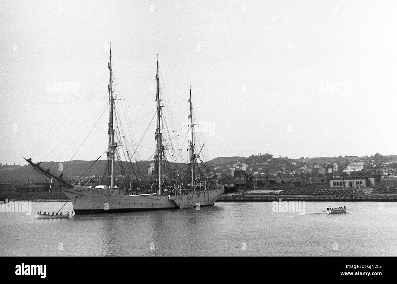 Polish training ship Black and White Stock Photos & Images - Alamy
