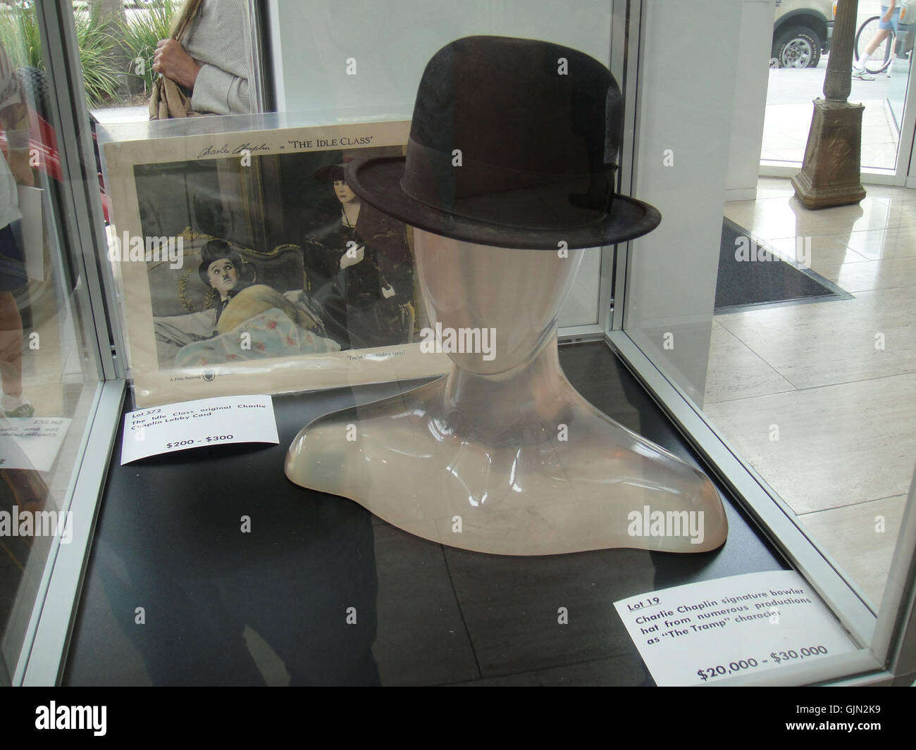 This lot features a signature bowler hat worn by Charlie Chaplin as The ...