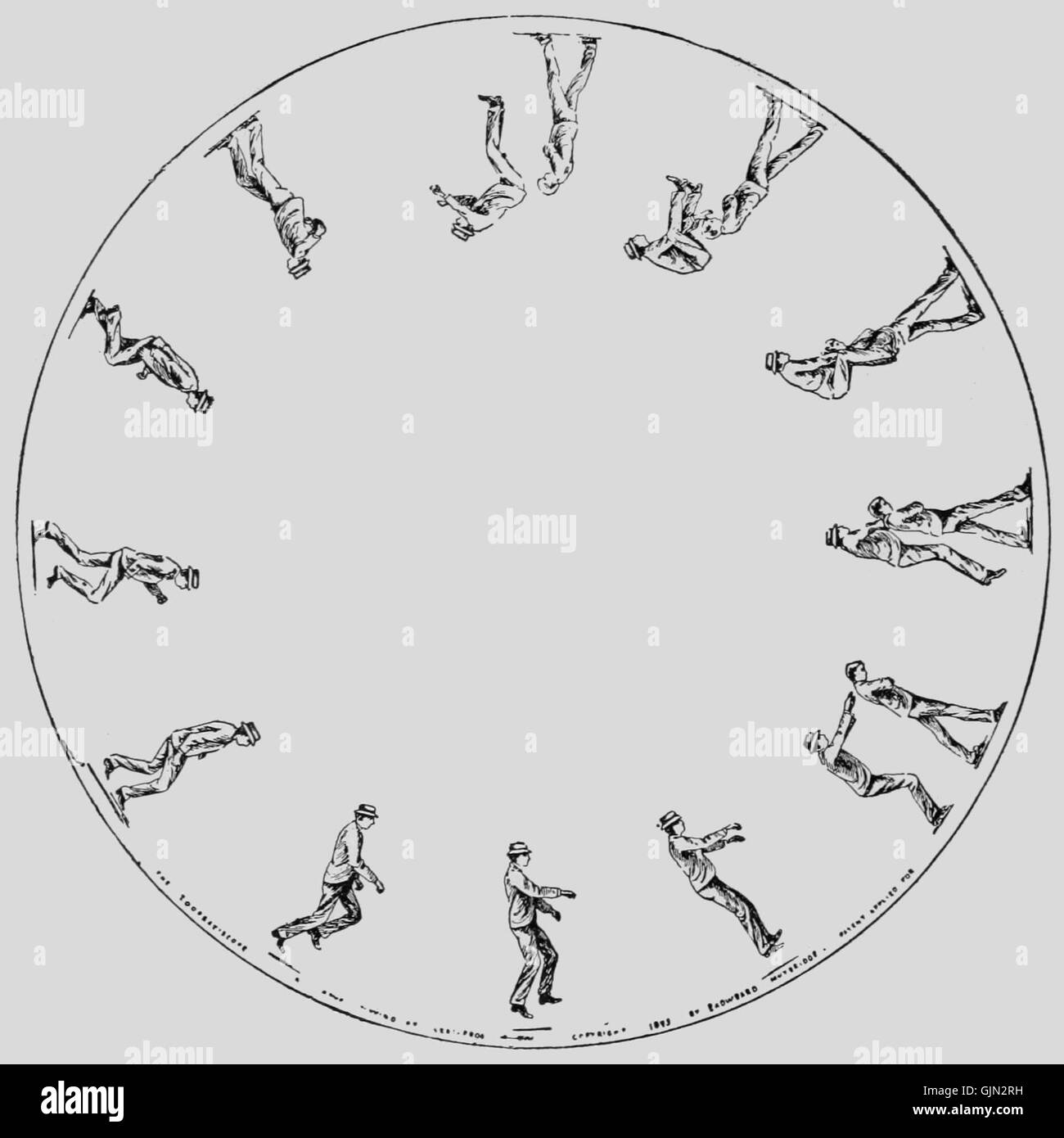 This image depicts boys playing leapfrog, an action captured through ...