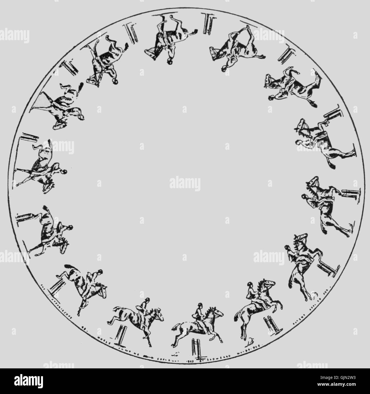 Muybridge zoopraxiscope Black and White Stock Photos & Images - Alamy