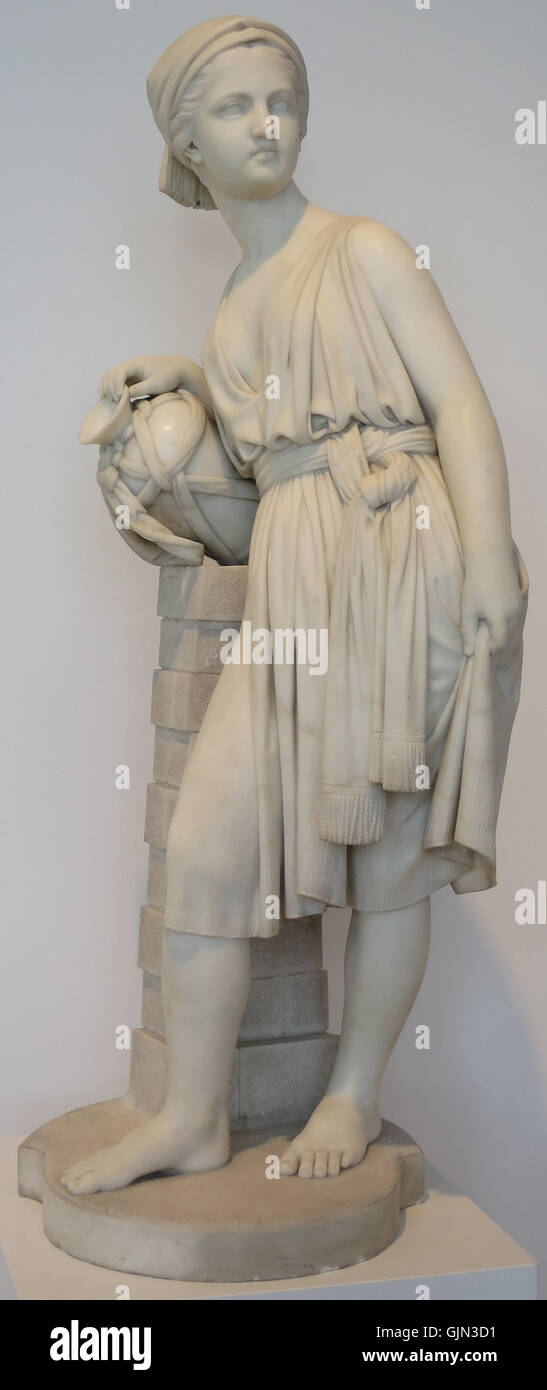 Sculpture 'Rebecca at the Well' by Chauncey Bradley Ives, displayed at ...