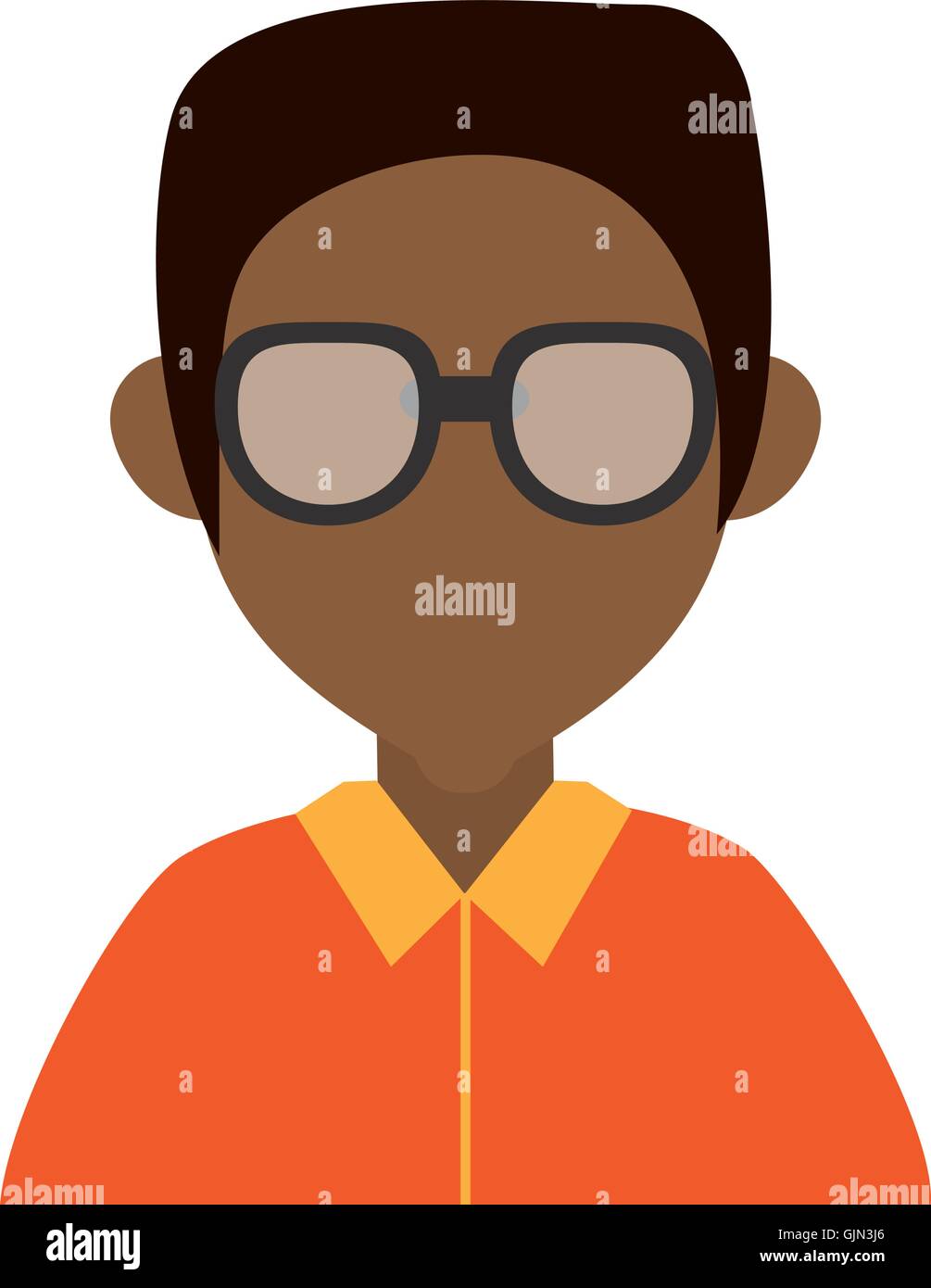 Avatar men dark skin icon hi-res stock photography and images - Alamy