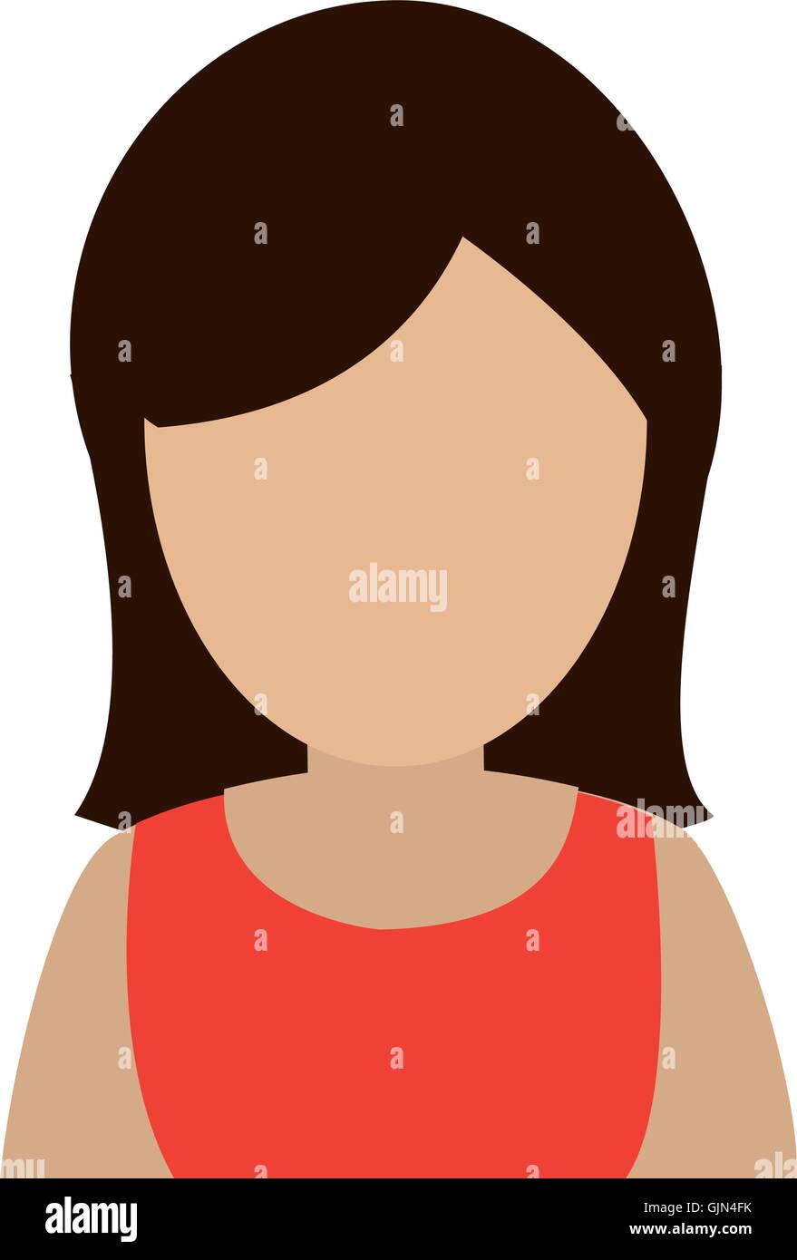 faceless woman portrait icon Stock Vector Image & Art - Alamy