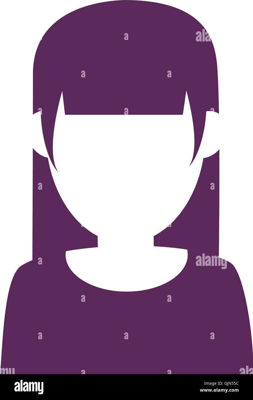 faceless woman portrait icon Stock Vector Image & Art - Alamy