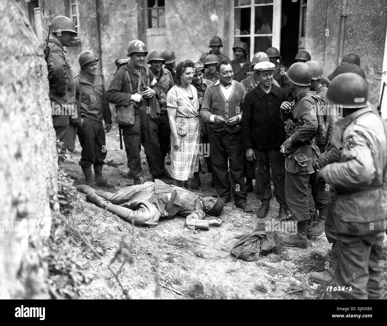 The French liberation of Normandy in 1944, a key event in World War II ...