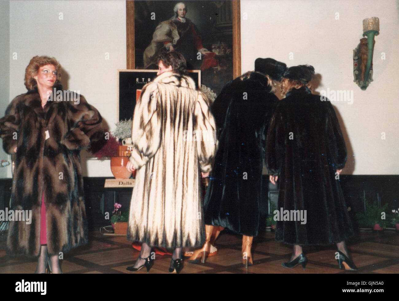 This image showcases a fashion show from 1986, held at the Historical ...