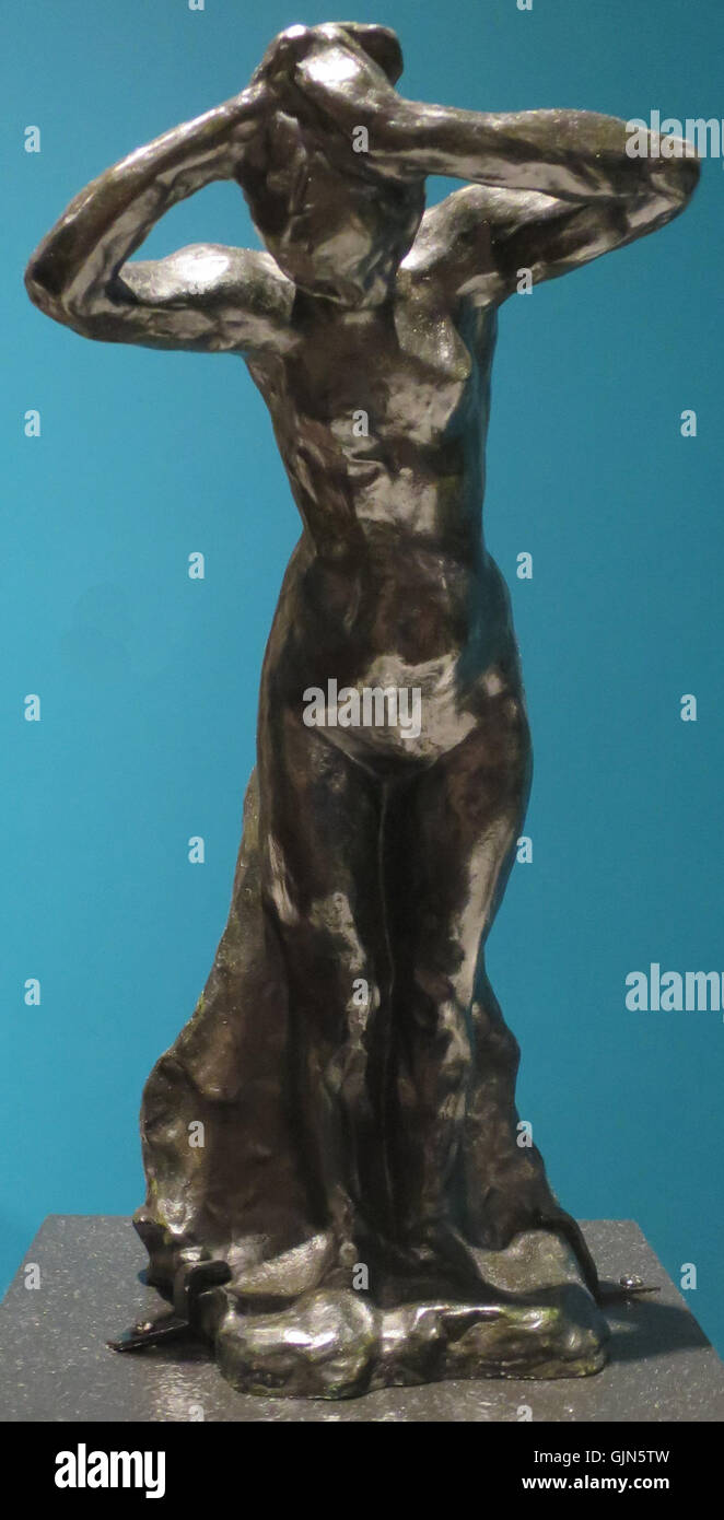'Standing Female Combing her Hair' is a sculpture by Auguste Rodin ...