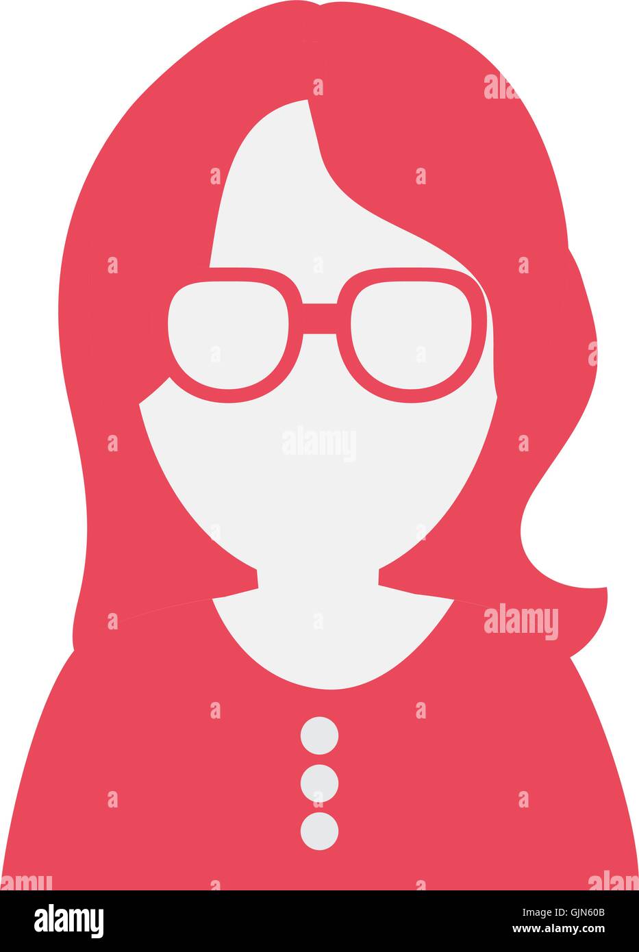 faceless woman with glasses portrait icon Stock Vector Image & Art - Alamy