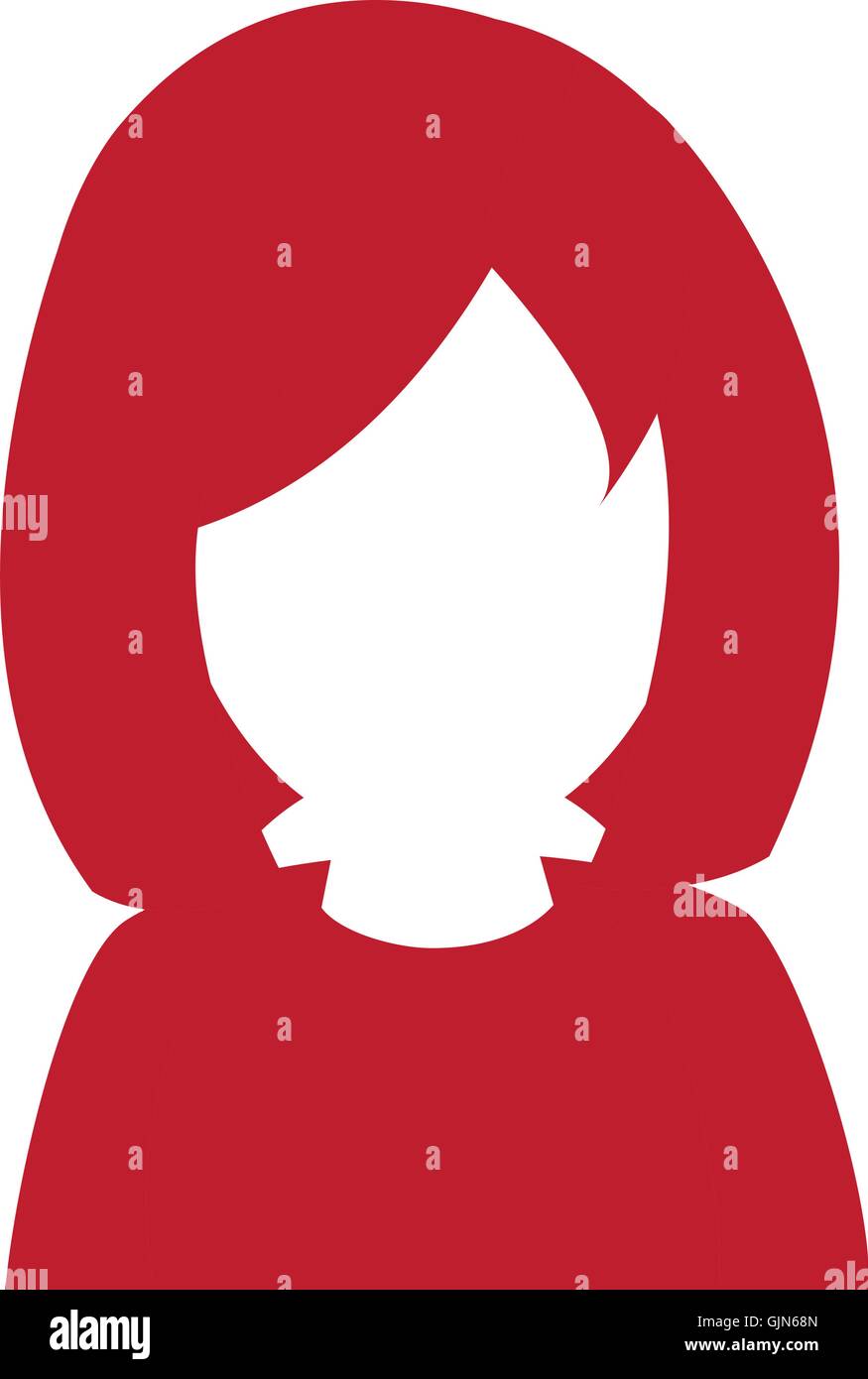 faceless woman portrait icon Stock Vector Image & Art - Alamy