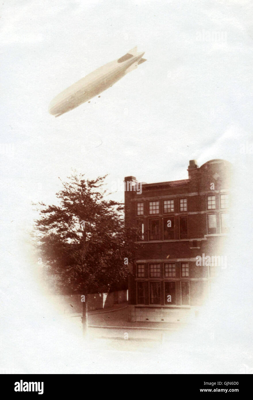 Photograph 16 capturing the German airship Graf Zeppelin during its ...