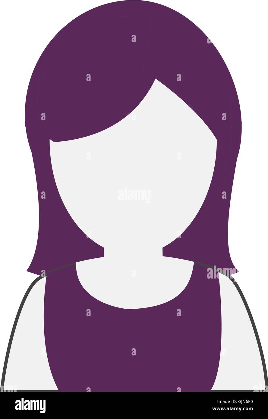 faceless woman portrait icon Stock Vector Image & Art - Alamy