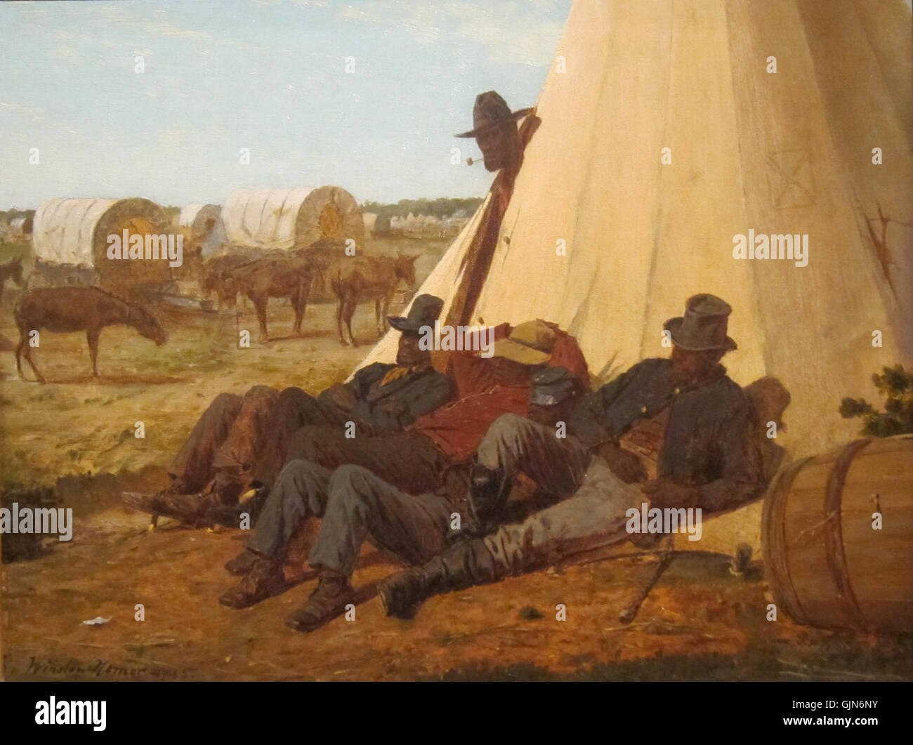 'The Bright Side' by Winslow Homer captures a scene of optimism and ...
