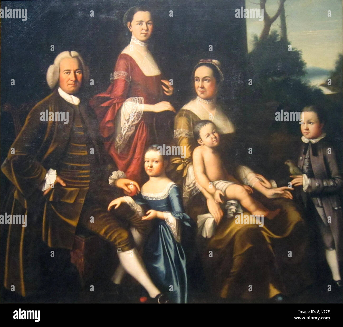 'The Gordon Family' is an oil on canvas portrait by American artist ...