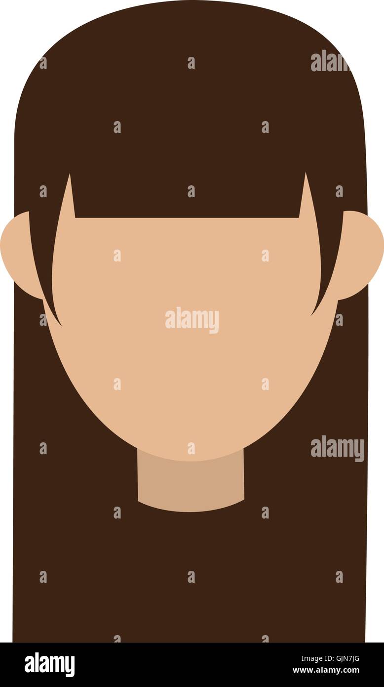 faceless woman portrait icon Stock Vector Image & Art - Alamy
