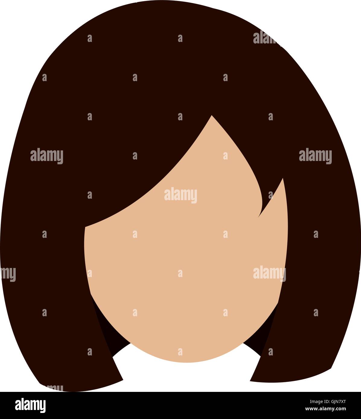 faceless woman portrait icon Stock Vector Image & Art - Alamy