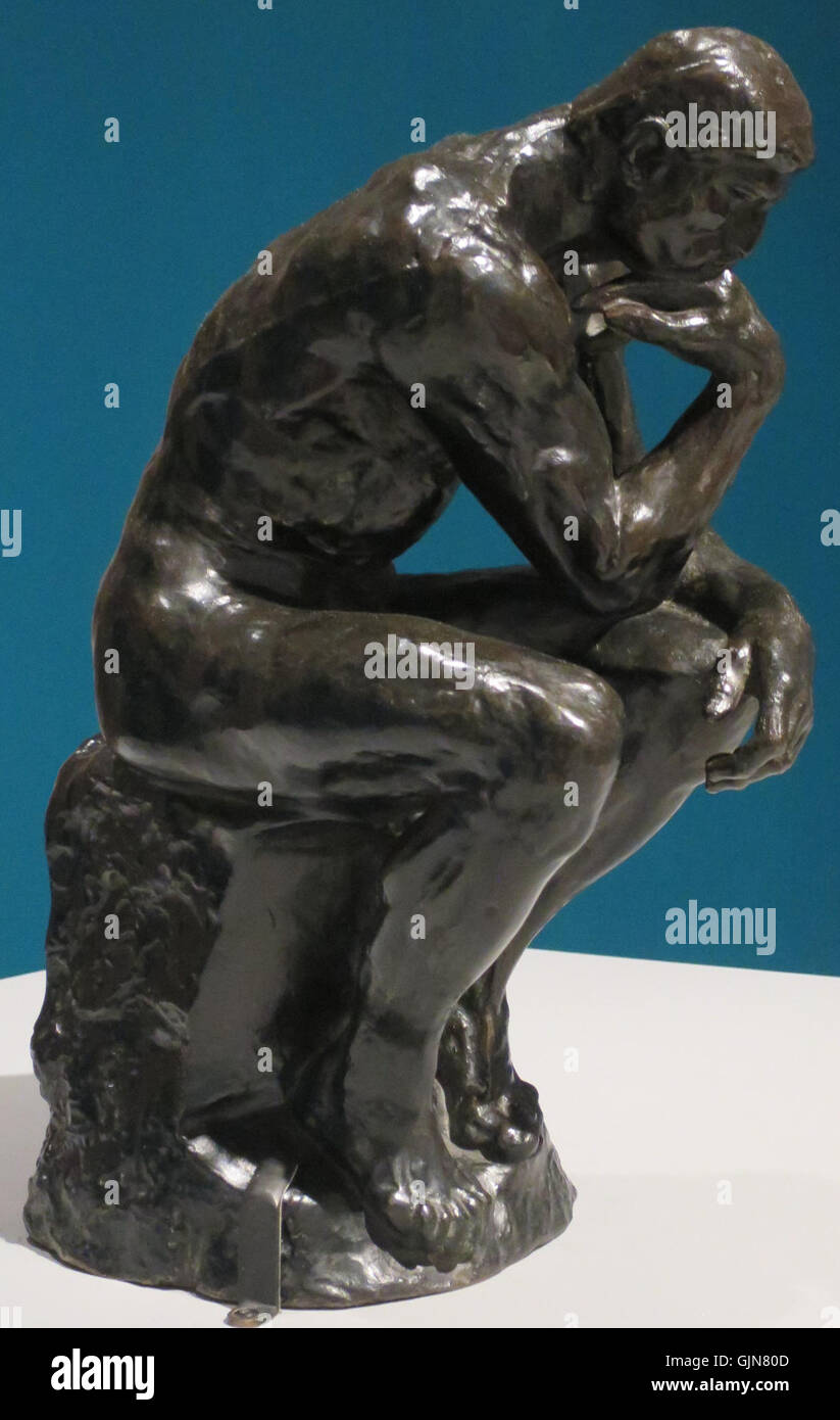 'The Thinker' by Auguste Rodin is an iconic bronze sculpture measuring ...