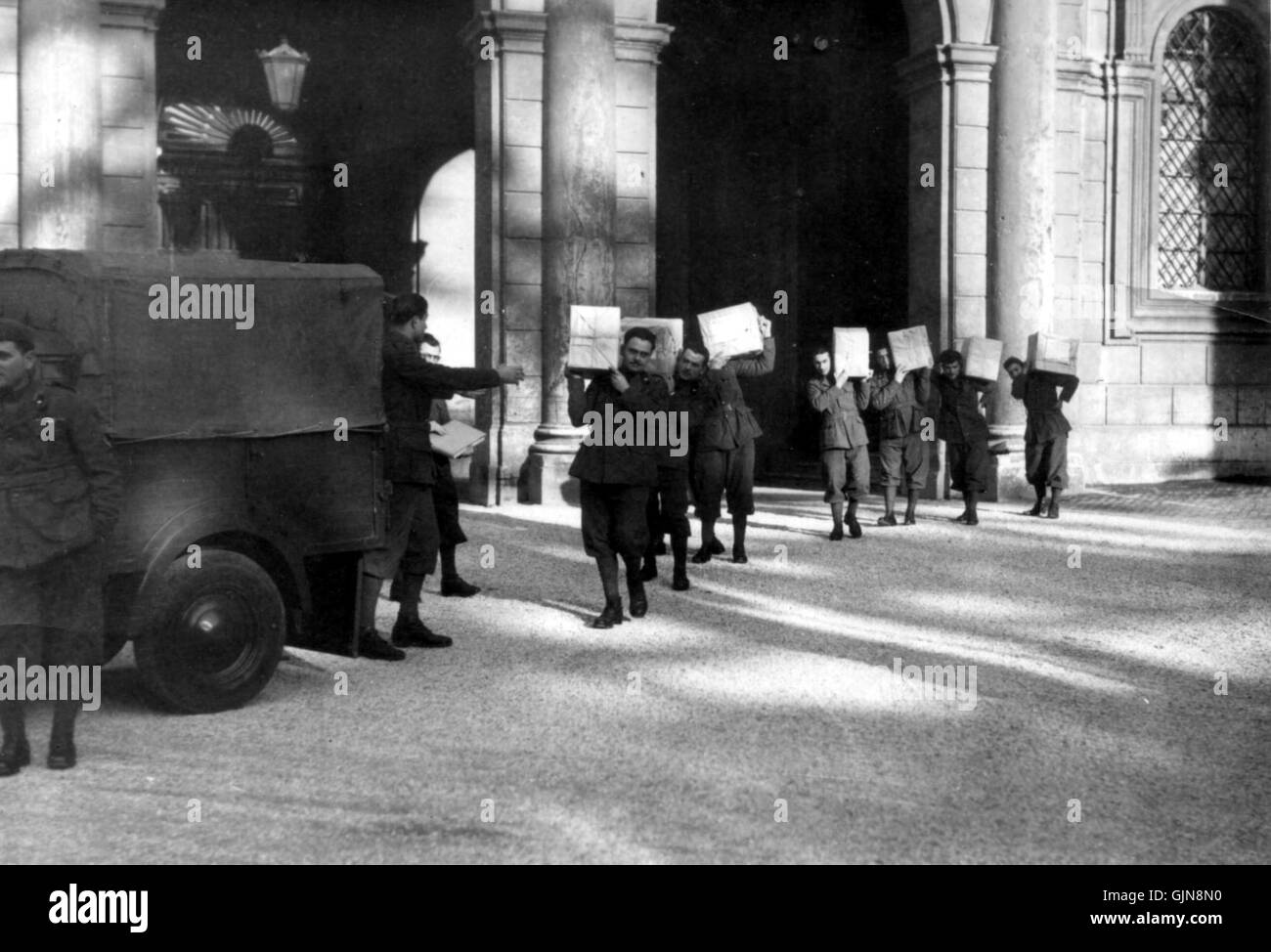 An image depicting Italian soldiers during World War II, with military ...