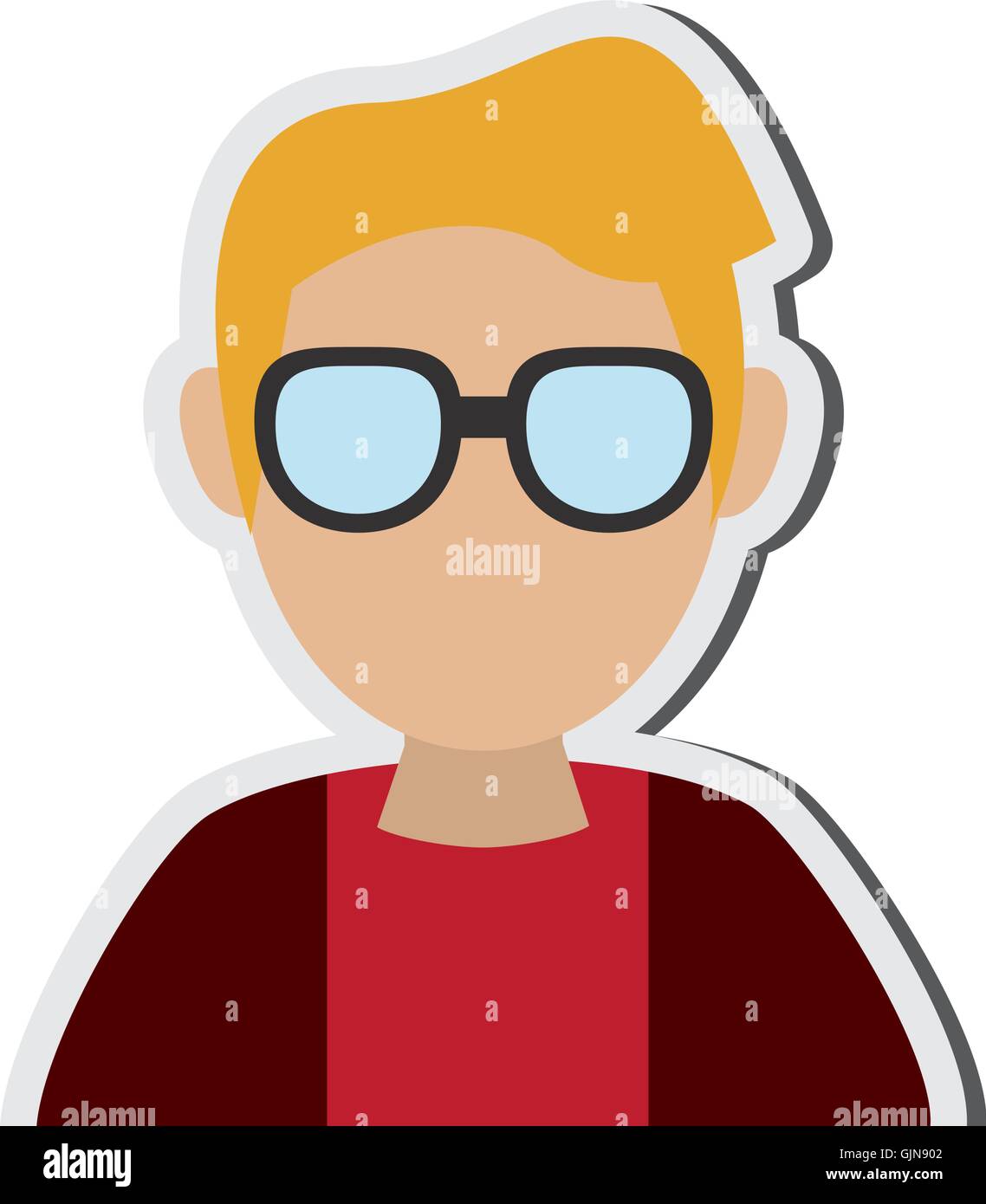 Portrait no model Stock Vector Images - Alamy