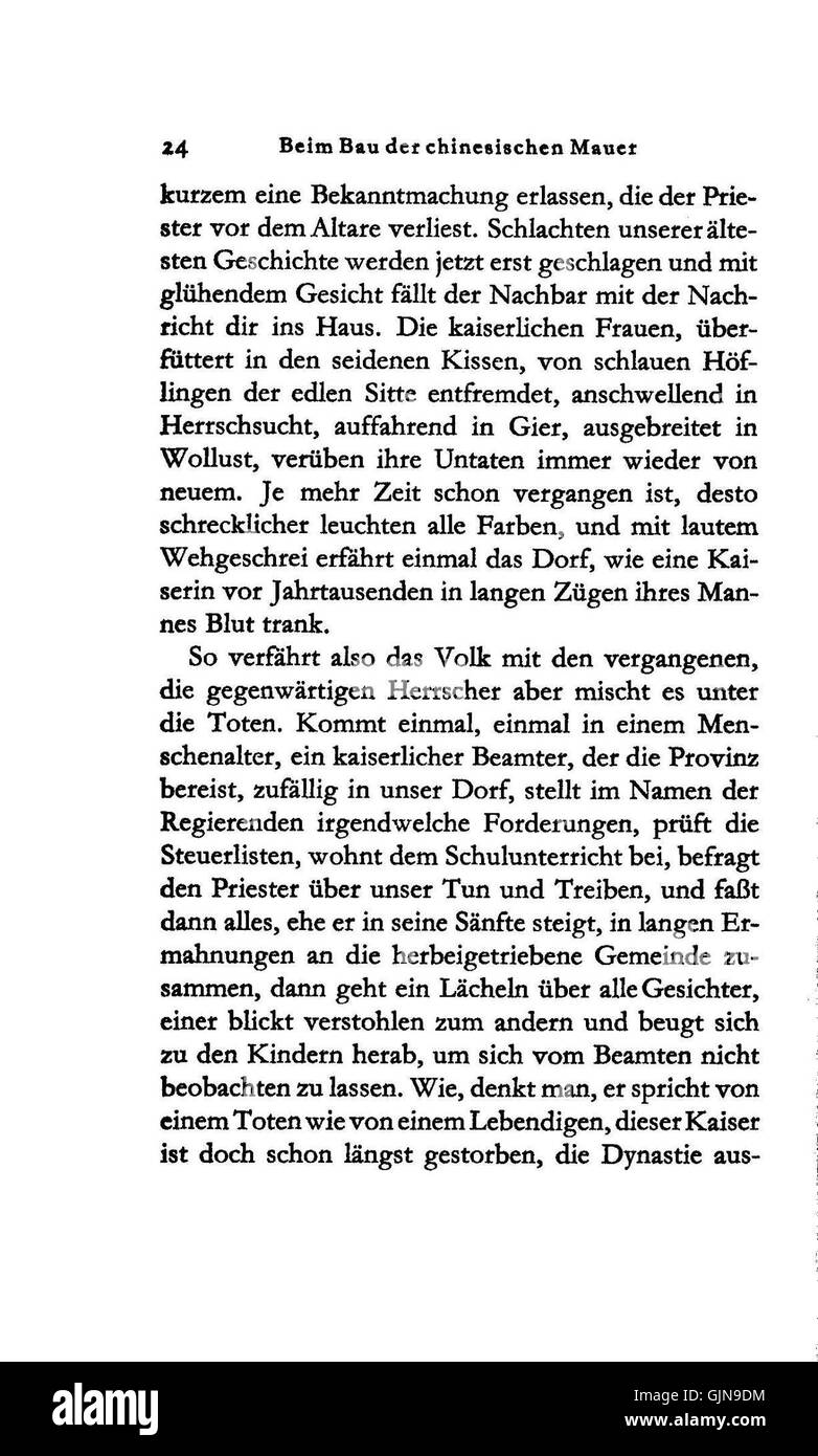 'Kafka Beim Bau der Chinesischen Mauer 0246' is a reference to Franz ...