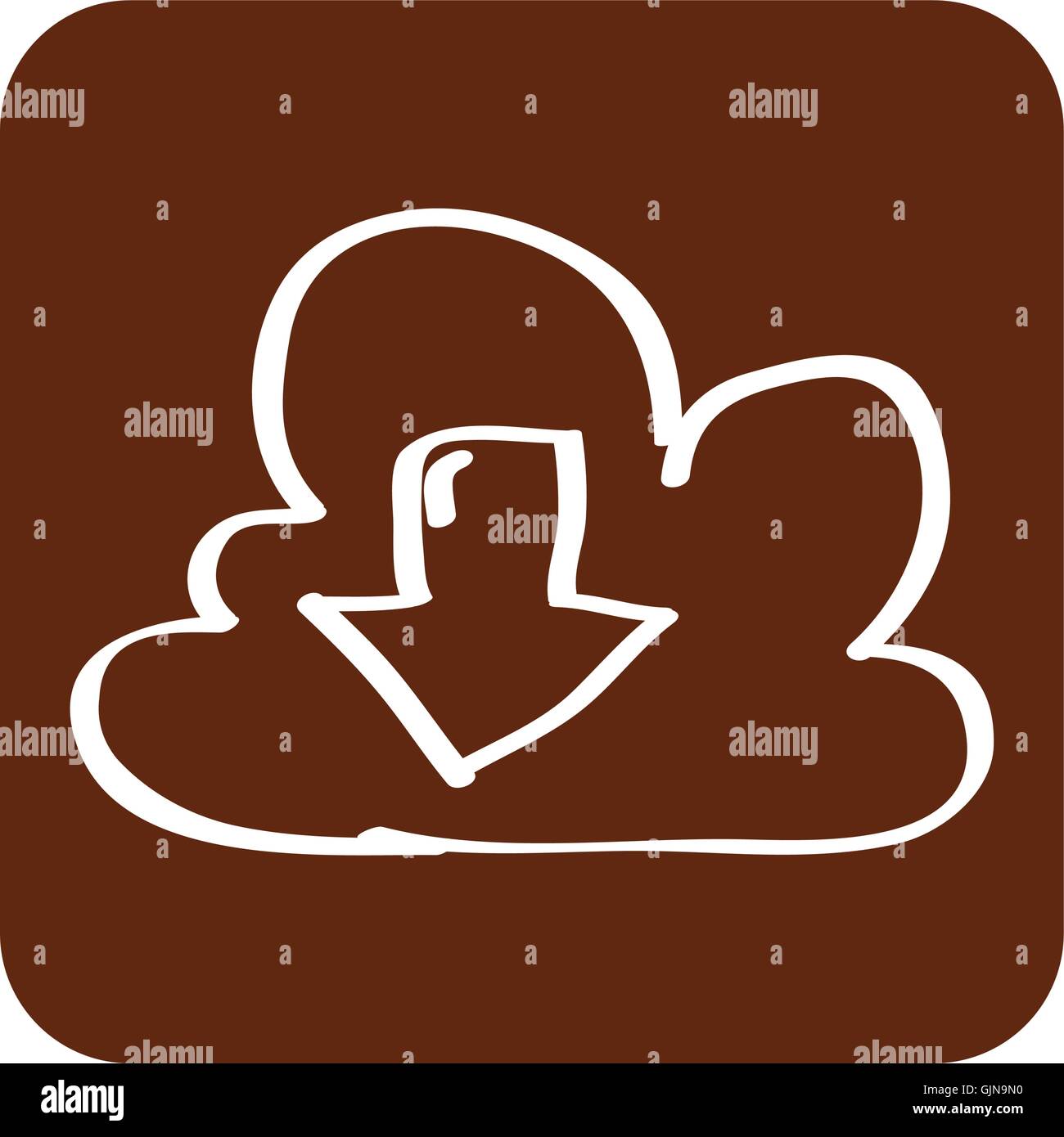 cloud computing silhouette icon Stock Vector Image & Art - Alamy