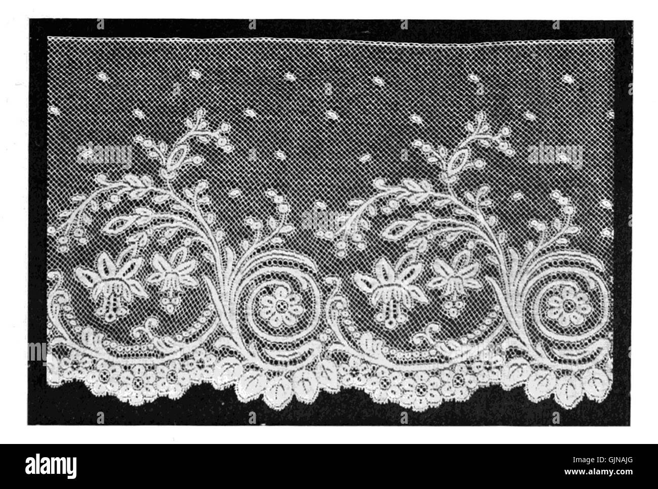 A historical work examining the origin and history of lace ...