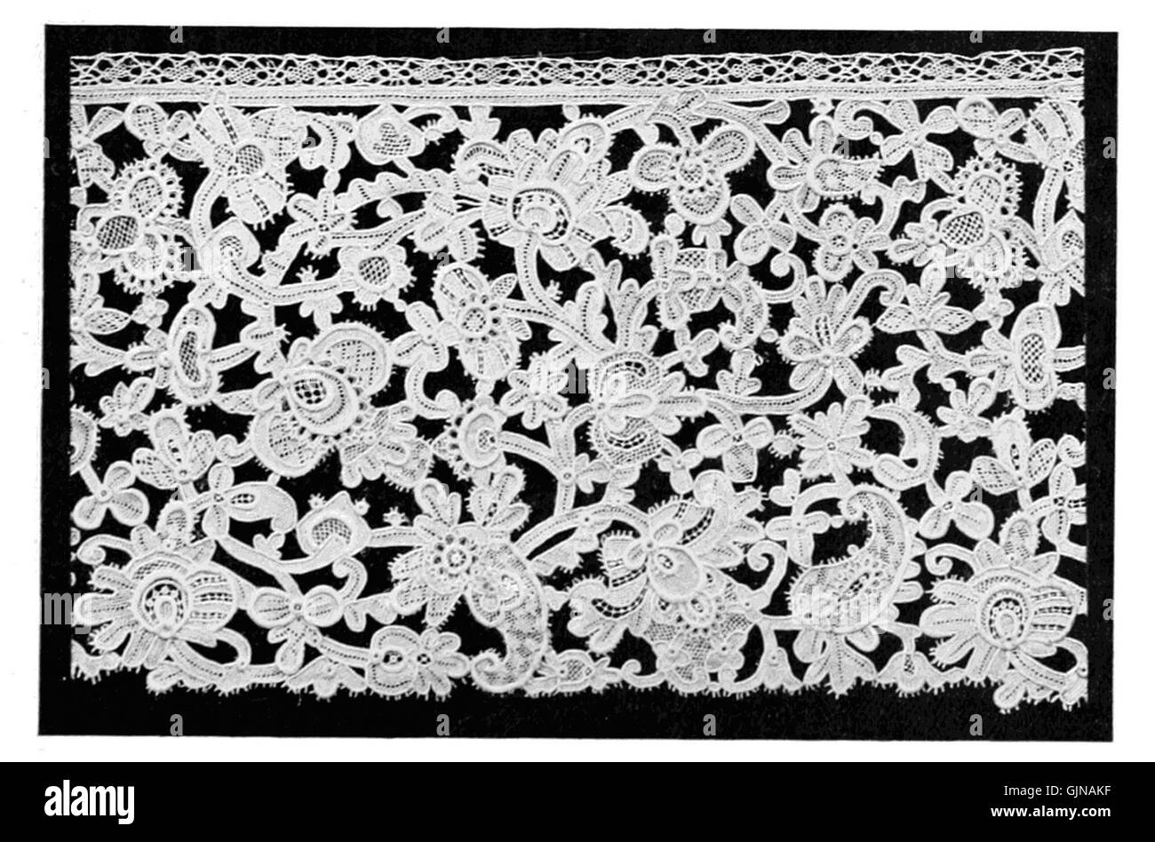A detailed exploration of the origin and history of lace, with a focus ...