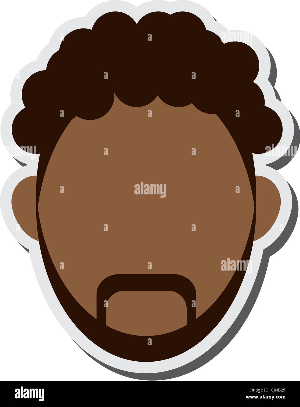 Avatar men dark skin icon hi-res stock photography and images - Alamy