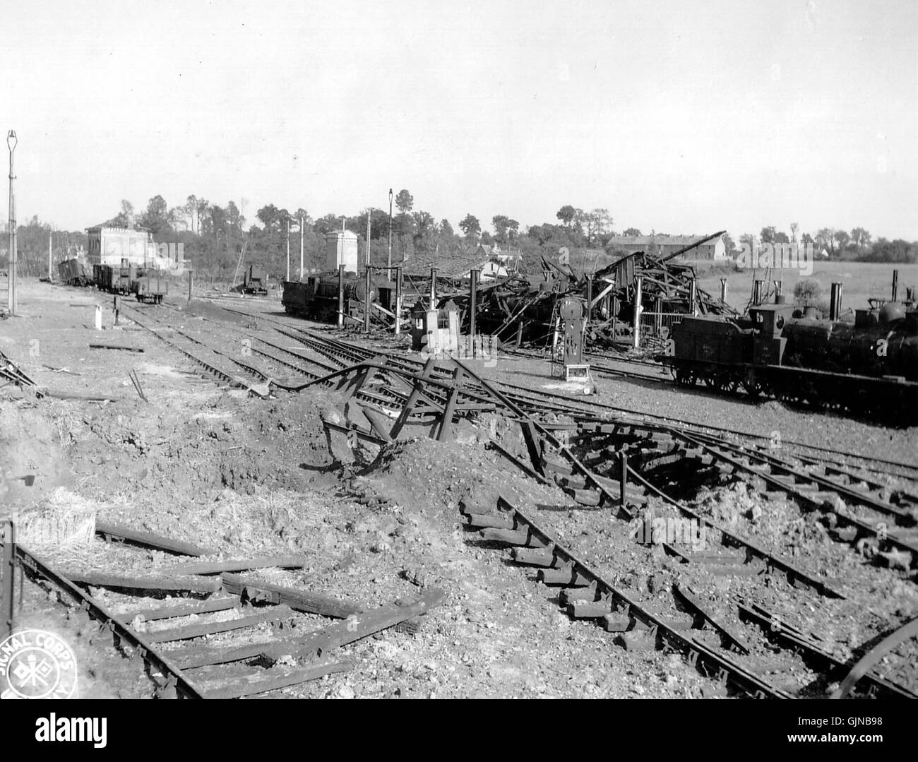 Lison gare 1944 Stock Photo - Alamy