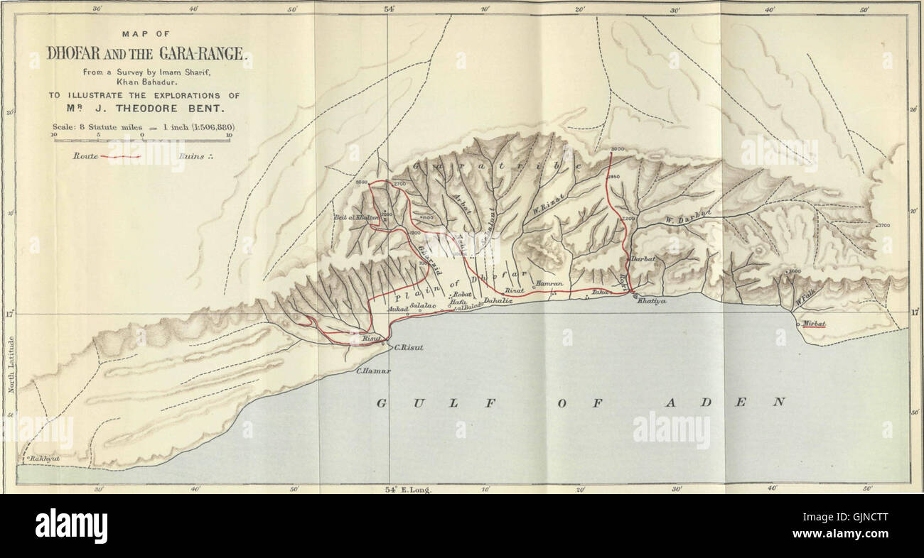 Dhofar map hi-res stock photography and images - Alamy