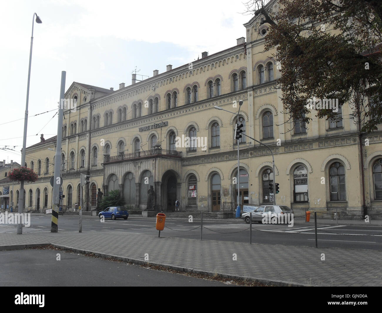 This image shows a station in Teplice, Czech Republic, focusing on the ...