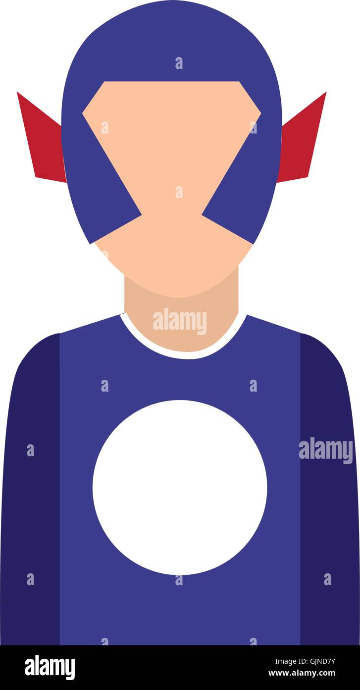 hero character comic isolated icon Stock Vector Image & Art - Alamy