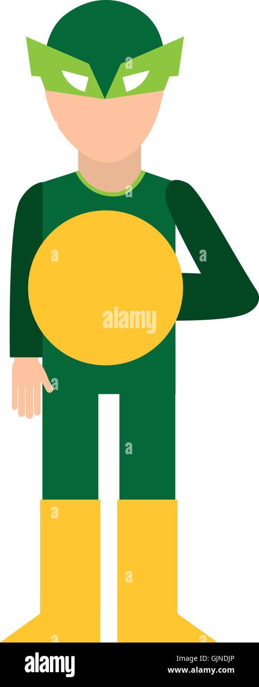 hero character comic isolated icon Stock Vector Image & Art - Alamy