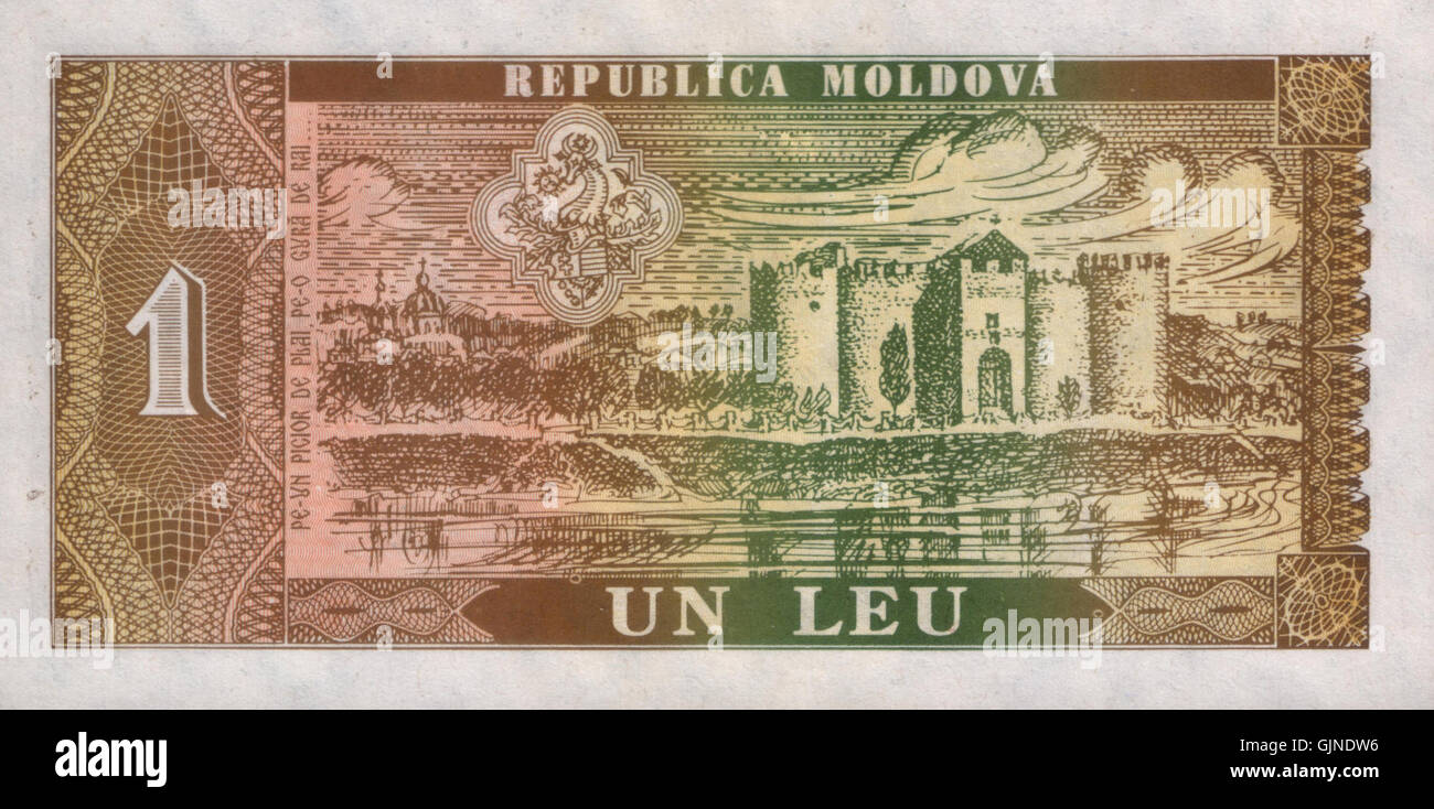 MoldovaP5 1Leu 1992 donatedoy b Stock Photo - Alamy
