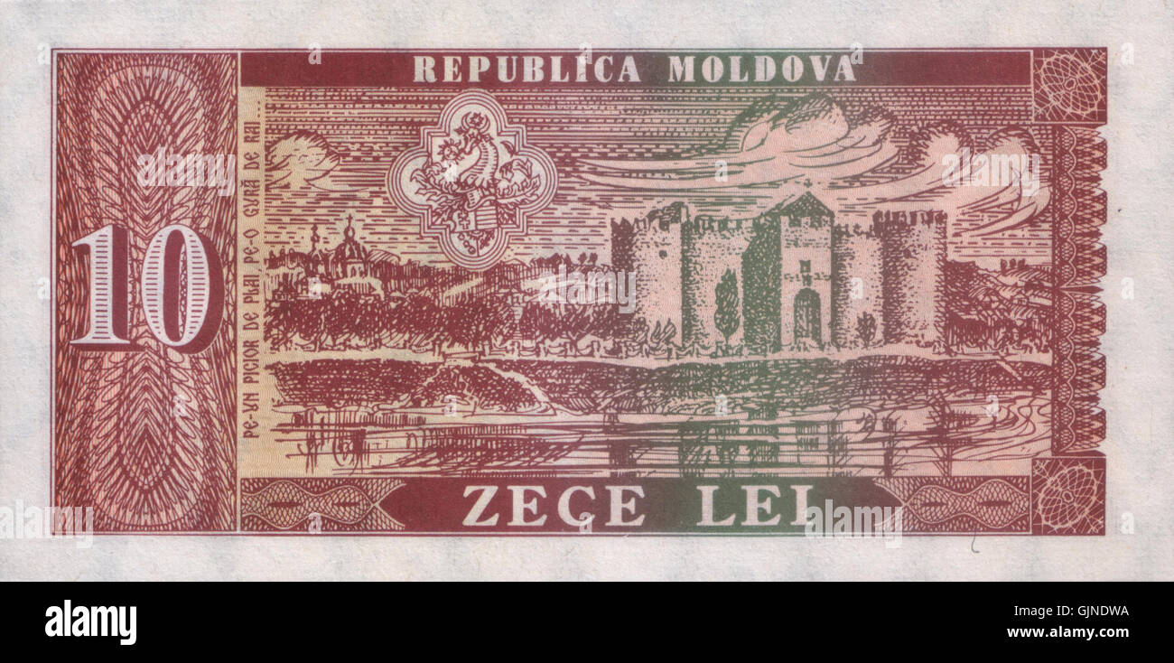 This 1992 coin from Moldova features a 10 Lei denomination, showcasing ...
