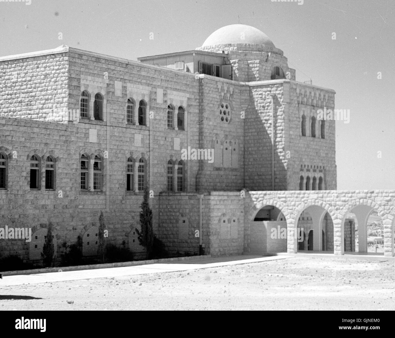 Photograph of the Wolfsohn Library building on Mount Scopus, Jerusalem ...