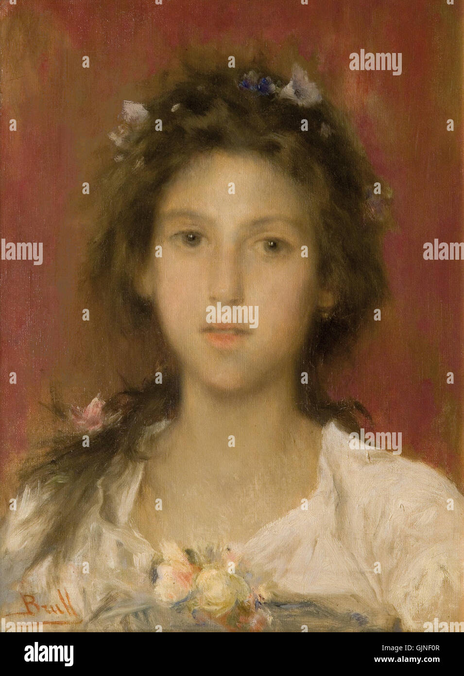 Portrait of Nena Joan Brull i Vinyoles (1863-1912), Spanish actress and ...