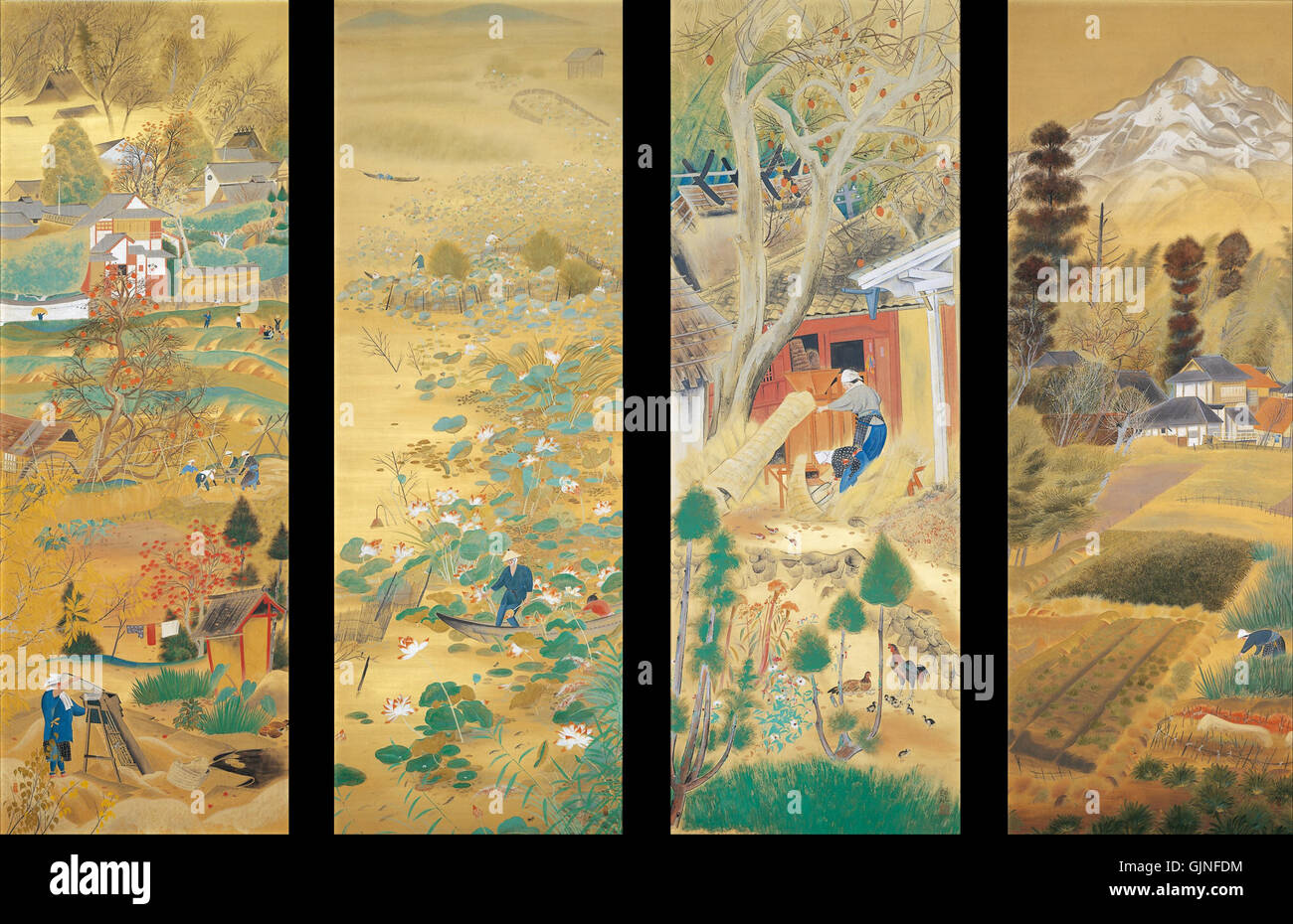 'The Outskirts of Kyoto' by Ochiai Rofu is a series of artworks ...