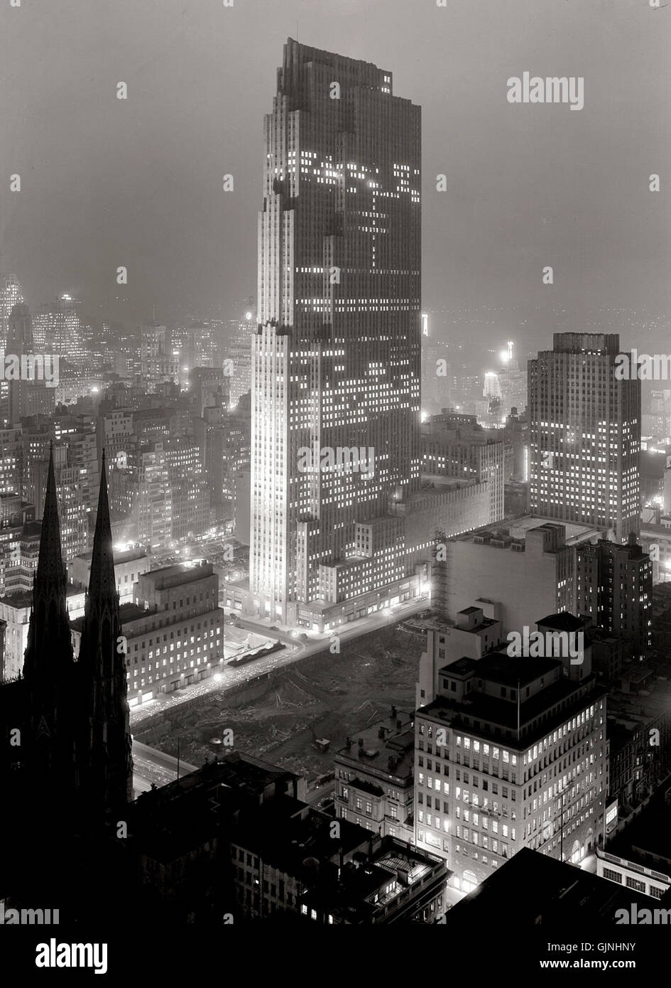 This image or reference depicts the Rockefeller Center in New York City ...