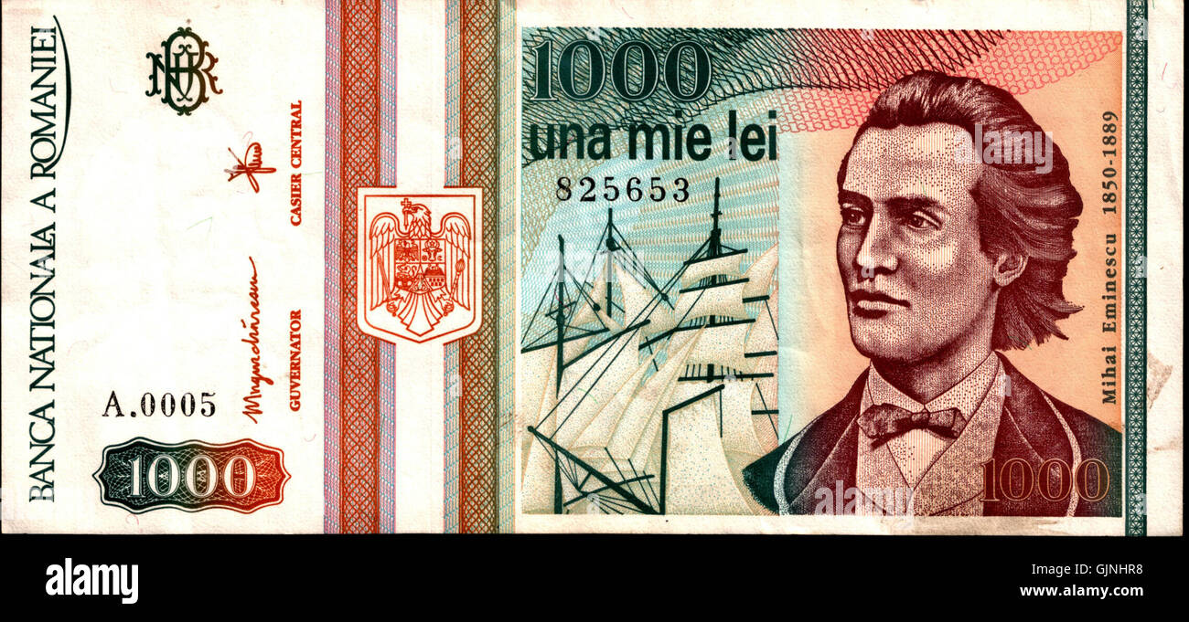 An image or description of the obverse side of a 1993 ROL 1000 coin ...