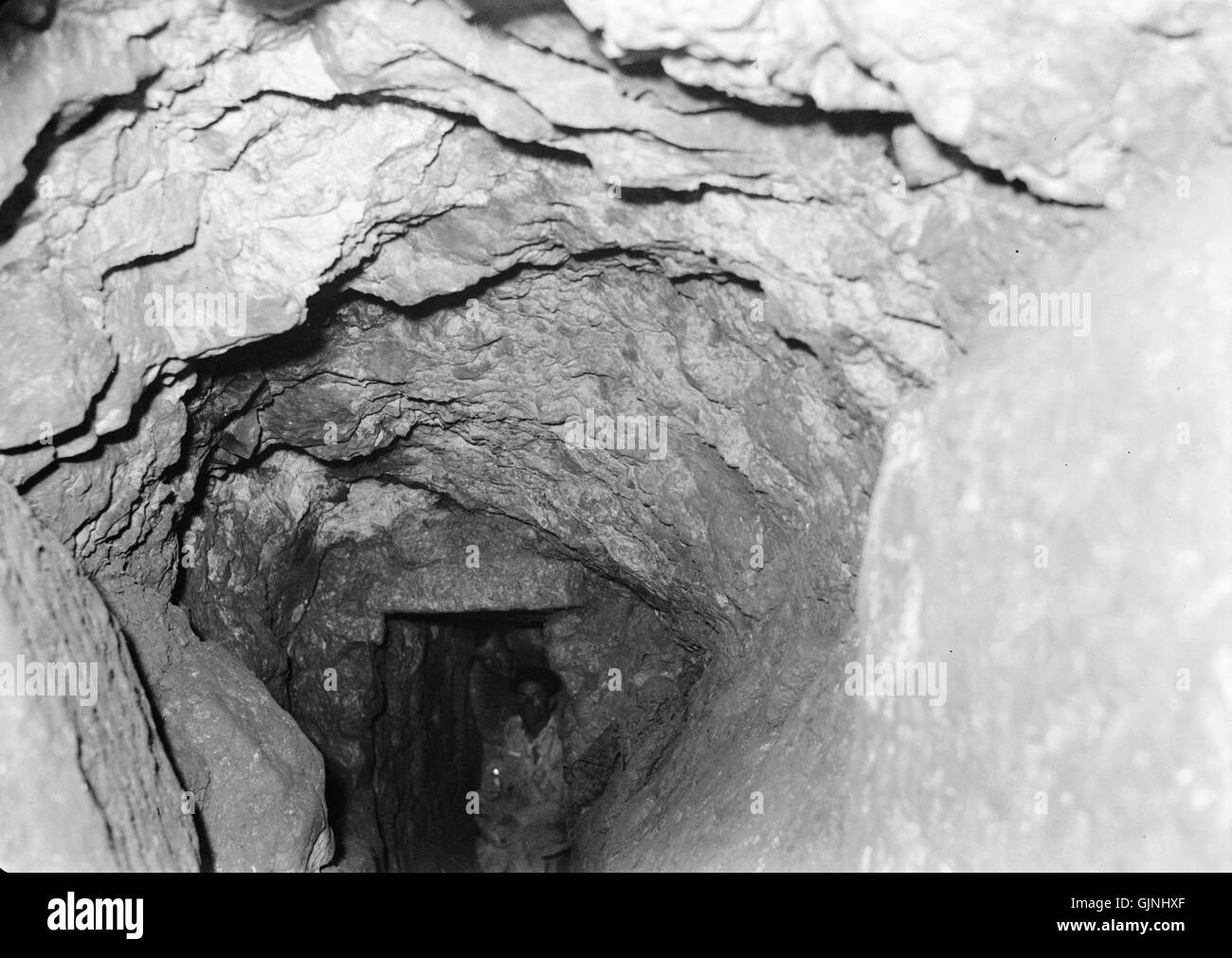 Photograph of a Roman aqueduct running from the Pools of Solomon to ...