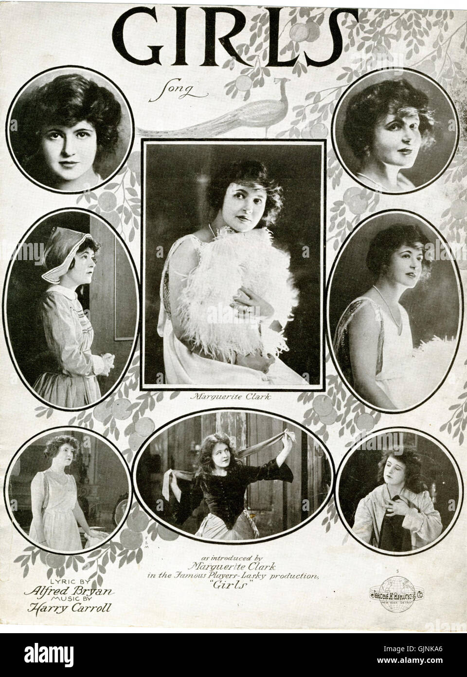 Sheet music cover GIRLS (1919 Stock Photo - Alamy