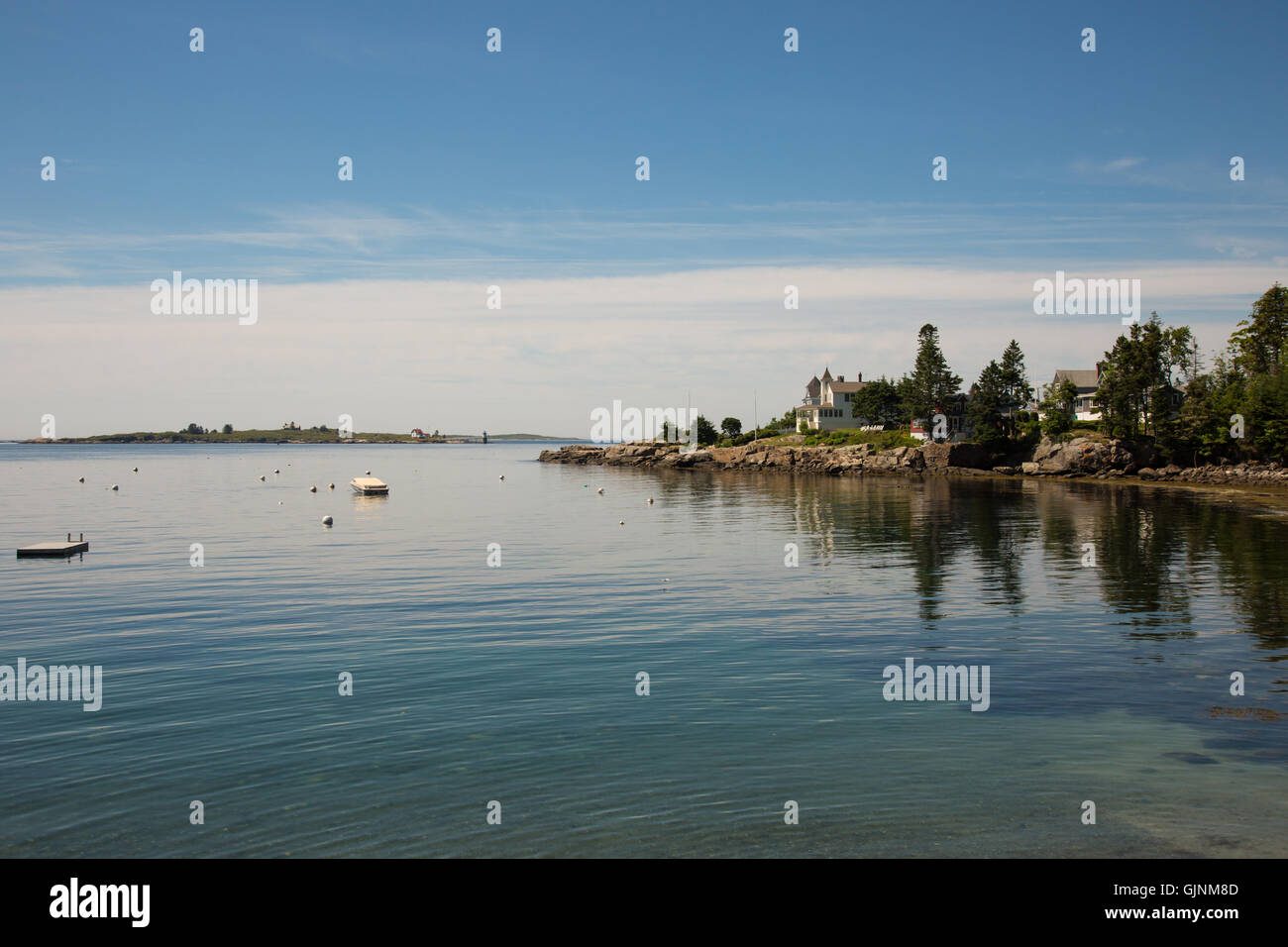 East Boothbay in Ocean Point, Maine Stock Photo - Alamy