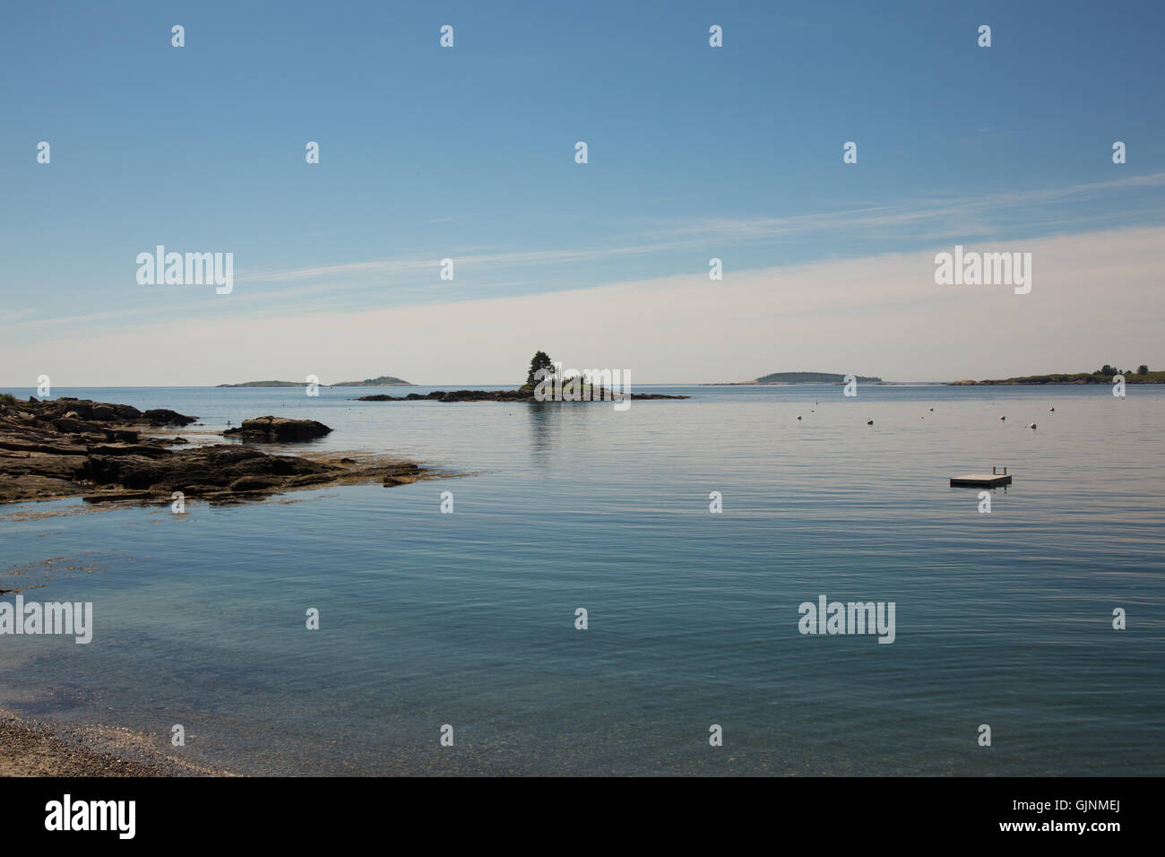East Boothbay in Ocean Point, Maine Stock Photo - Alamy