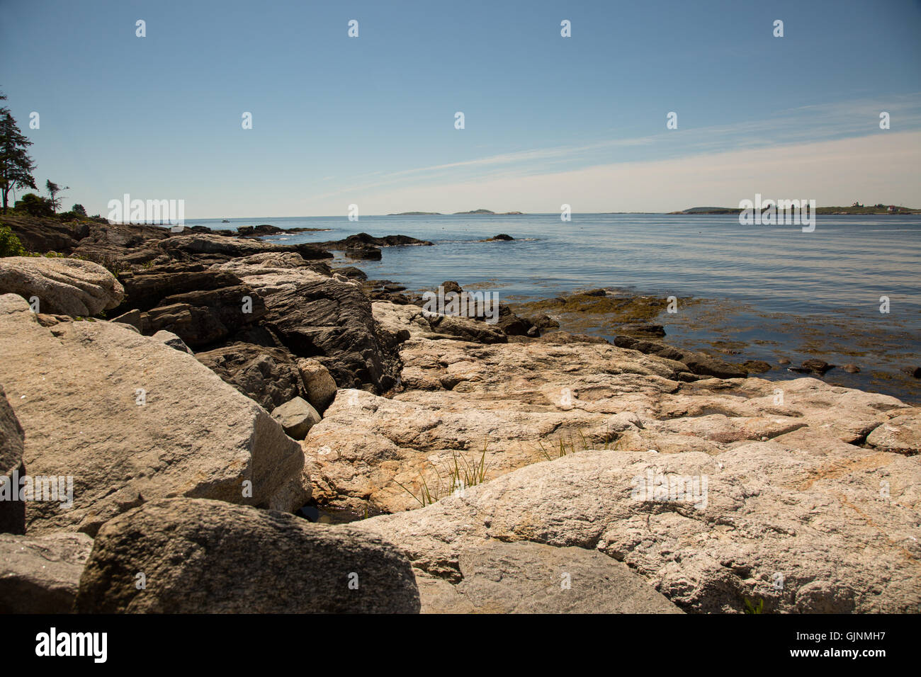 East Boothbay in Ocean Point, Maine Stock Photo - Alamy