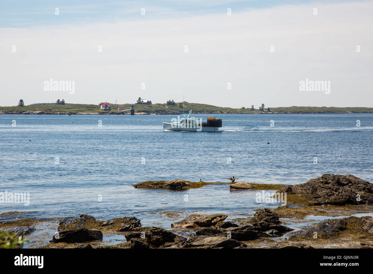 East Boothbay in Ocean Point, Maine Stock Photo - Alamy